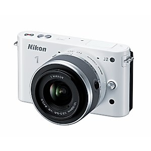 Nikon 1 J2 10.1 MP HD Digital Camera with 10-30mm VR Lens (White)