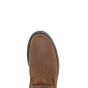 WOLVERINE mens DD Work Wellington Dark Brown 9.5 M US