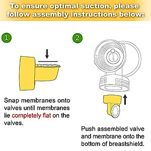 Nenesupply Tubing Compatible with Medela Pump in Style Advanced Breastpump Replacement Parts for Medela Pump Parts Incl. Tubing Valves Membranes