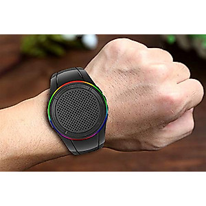 Frewico X10 Wearable,Portable Bluetooth Speaker Watch,Cear Call Speakerphone,IPX5 Waterproof,TWS,SD Card Slot(Black)