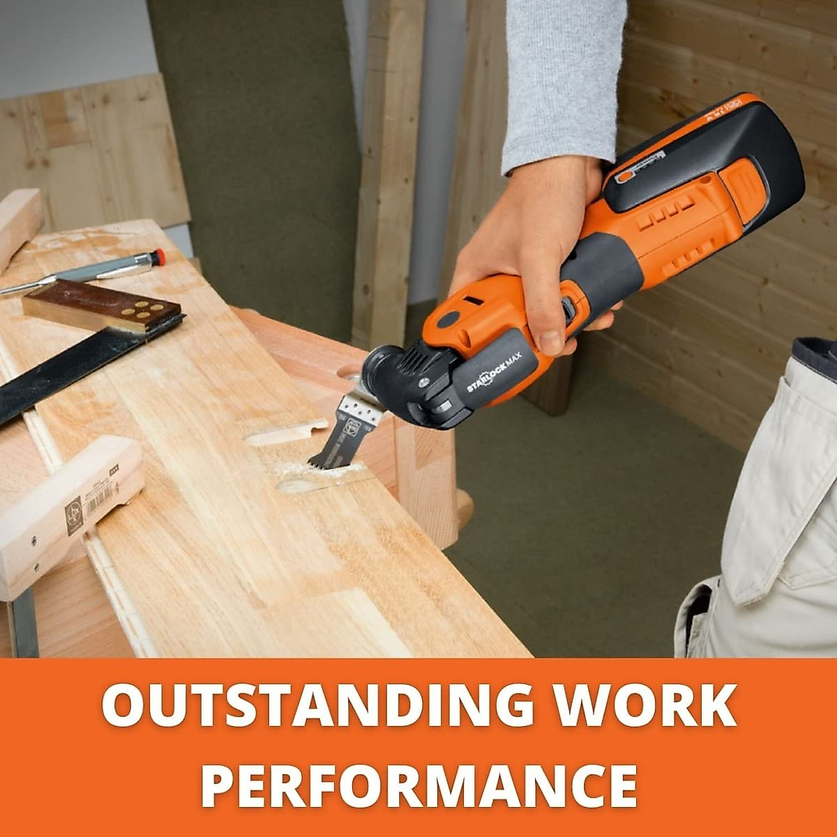 Fein E-Cut Universal Saw Blade for Sheet Metal, Aluminum Profile, Copper Pipes, Wood, Dry Wall and Plastics Materials- StarLock Mount, 1-3/4" Width, 2-1/8" Length, 10-Pack - 63502223290