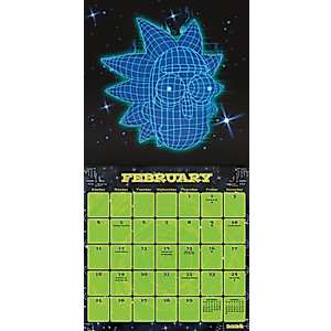 2024 Cartoon Network Rick and Morty Wall Calendar