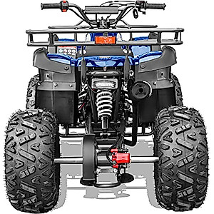 MotoTec Bull 125cc 4-Stroke Kids Gas ATV Blue