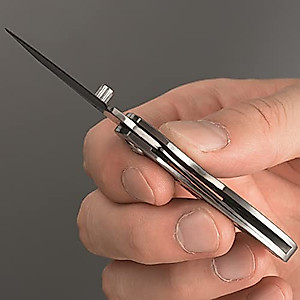 BARRYSAIL Mini Keychain Knife, 2pcs Small Folding Pocket Knives with Liner Lock, 1.6 Inch Blade, Perfect Edc Tool for Women Teens (Silver)