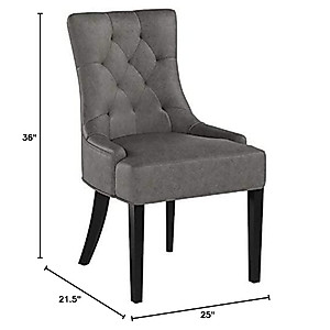 Christopher Knight Home Sarah Traditional Microfiber Dining Chairs (Set of 2), Slate