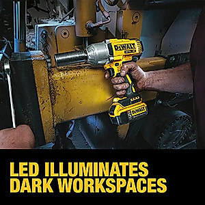 DEWALT 20V MAX* XR Cordless Impact Wrench Kit with Detent Anvil, 1/2-Inch (DCF899P2)