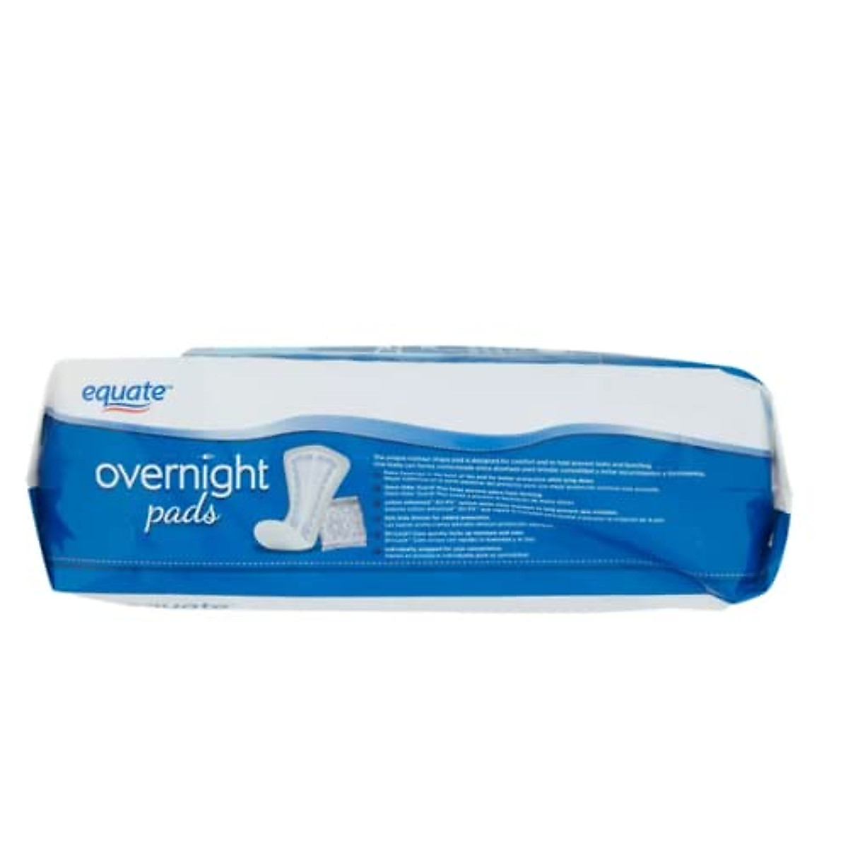 Equate Women's Overnight Ultimate-Extra Coverage Incontinence Pads - Bladder Control & Postpartum Pads for Women - Maximum Absorbency - Long Length Pads - 120 Count