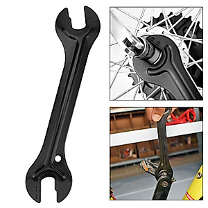 QKURT 2 PCS Bicycle Cone Spanner Hub Wrench, Bicycle Wheel Hub Axle Cone Adjuster Wrench Pedal Spanner Repair Tool