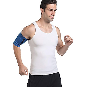 Ailzos Cell Phone Armband Exercise Arm Holder for iPhone 11 Pro/XR/XS/X/8/7/6 Plus iPod Android Galaxy S8 S9 S10 S20 Note 10/9/8, Pixel 2/3XL, Workout Phone Holder for Running, Jogging, Hiking, Blue M