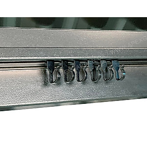 Steel Metal Slide Curtain Track Hooks with Wheels for Gazebo Curtains/Mosquito Net Screen/Rails and Tracks of Gazebo - Quantity of 36 -