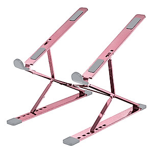 VAJUN Laptop Desk Stand, Laptop Stand New, Portable Ergonomic Laptop Stand Compatible with MacBook Air Pro, HP, Lenovo, Dell, More 10-15.6" Laptops and Tablets (Silver)