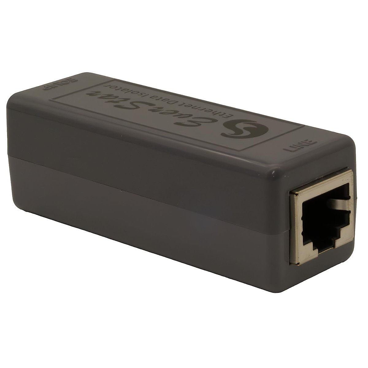 EverStar MI-300DG LAN Signal Noise Filter + 5" UTP Patch Cable for Healthcare (EN60601-1 Compliant) | Apple/Android TV, Hi-Res Audio Systems (RJ45) | Ethernet Galvanic Isolator | Dark Gray