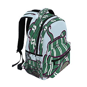 Cute Animal Snake School Backpack for Teen Girls Boys Lightweight Student Backpack Travel Bookbag Laptop Casual Daypack