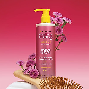 Alaffia Beautiful Curls Define Shampoo and Leave in Conditioner Set, 12 Fl Oz Ea with Styling Cream, Curly Hair Products, Shea Butter, Vitamin E & Coconut Oil, 8 Fl Oz