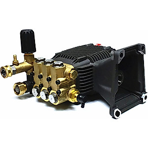 4000PSI Pressure Washer Pump Horizontal Shaft 1" For Devilblis EXHP3640 For Annovi Reverberi RKV4G36 For EB4040HA For Honda GX340 11HP GX390 13HP With Pressure Gauge 3/8 Inch Quick Connect