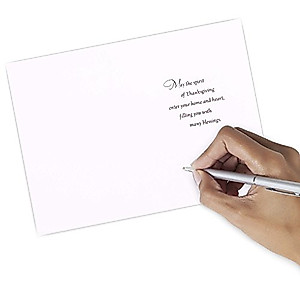 Hallmark Thanksgiving Cards Assortment, Fall Icons (6 Cards with Envelopes)