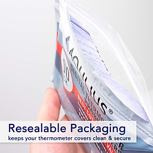 500 Pack Probe Covers for Oral & Digital Thermometer - Heavy Duty Disposable Sleeves for Safe & Sanitary Prevention of Cross-Contamination - Universal - Rectal Thermometer Covers