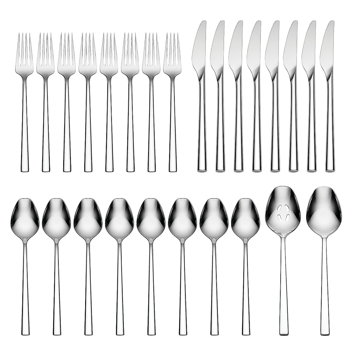 Lenox Lx Collective Piece Flatware Set, 26 Count, Metallic