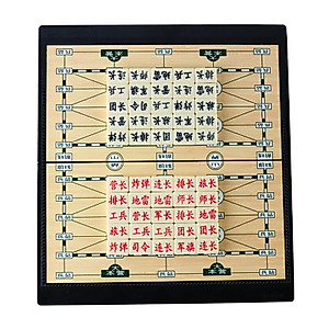 Chinese Army Chess,Military Chess Chinese Table Game Chess Foldable, Extended Board, Luzhanqi, Junqi,Professional Chinese Chess Pieces Set Chessboard for Kids Children Adults Game Gift