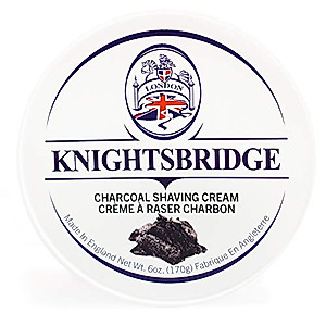 Knightsbridge Shaving Cream (Charcoal) 6.0 oz Made in England
