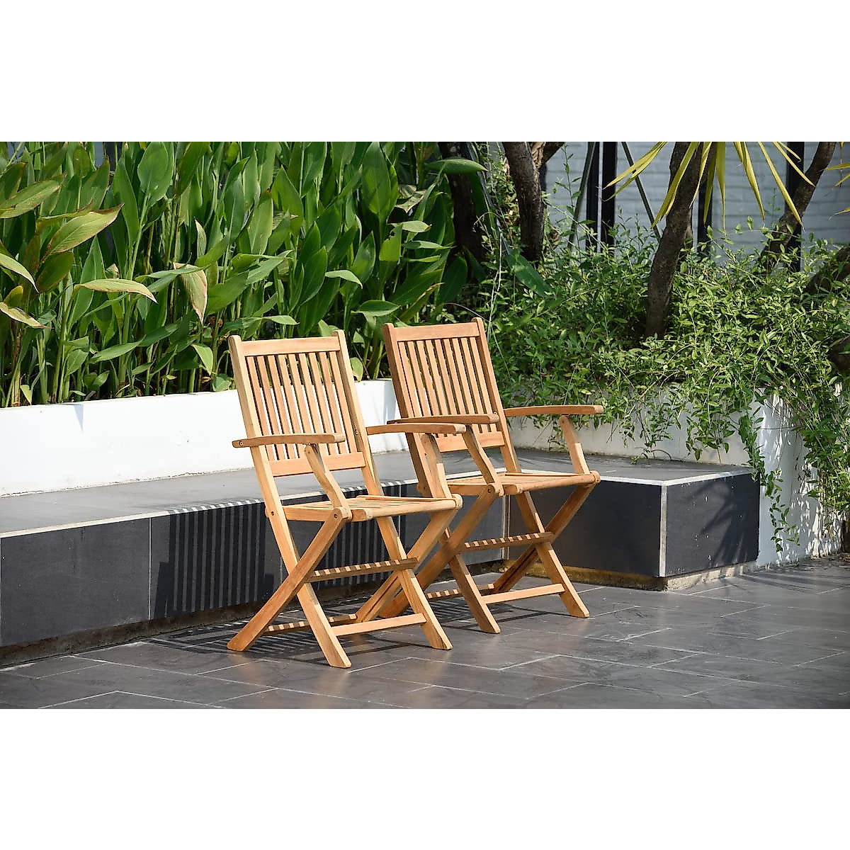 Amazonia Greenville 9 Piece Teak Double Extendable Oval Dining Set