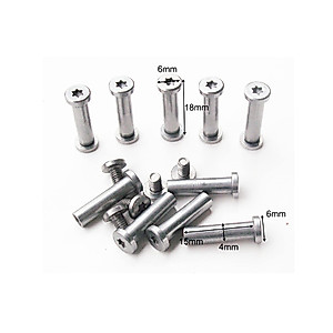 NC HAISDA 10 pcs EDC Knives Handle Pivot Pin Screw Survival Knife Rivets Pocket Folding Knife Shaft Fasteners 15mm