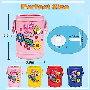 Bear Cup Holder Compatible with Bogg Bags Drink Can Water Bottle Attachment with Cute Charm Accessory-Keep Bottles, Or Personal Items Handy with Your Tote Bag- Extra Large Size Fits Most Cups (Pink)