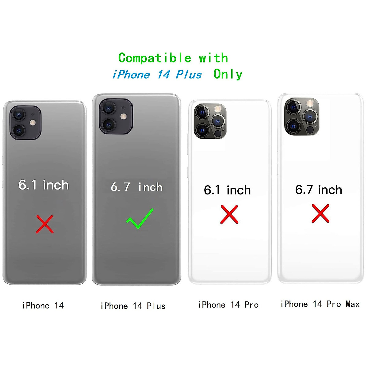 Jaorty Phone Case for iPhone 14 Plus with Strap,for iPhone 14 Plus Case Wallet with Card Holder for Women,Crossbody Lanyard Cases with Zipper Pocket Kickstand Ring Holder 6.7",White Leopard