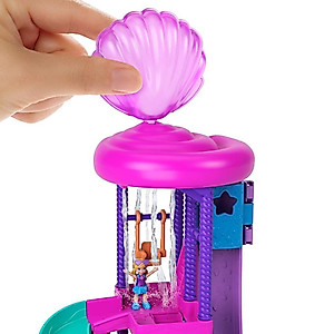 Polly Pocket Outdoor Toy with 2 Micro Dolls & Accessories, Pollyville Super Slidin Water Park Playset