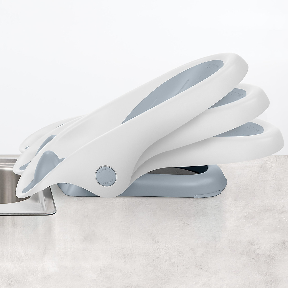 Summer Clean Rinse Baby Bather (Gray) – Bath Support for Use on the Counter, in the Sink or in the Bathtub, Has 3 Reclining Positions and Soft, Quick-Dry Material – Use from Birth until Sitting Up