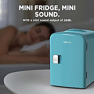 Silonn 4L/6 Can Mini Fridge, Portable Skincare Fridge, Teal