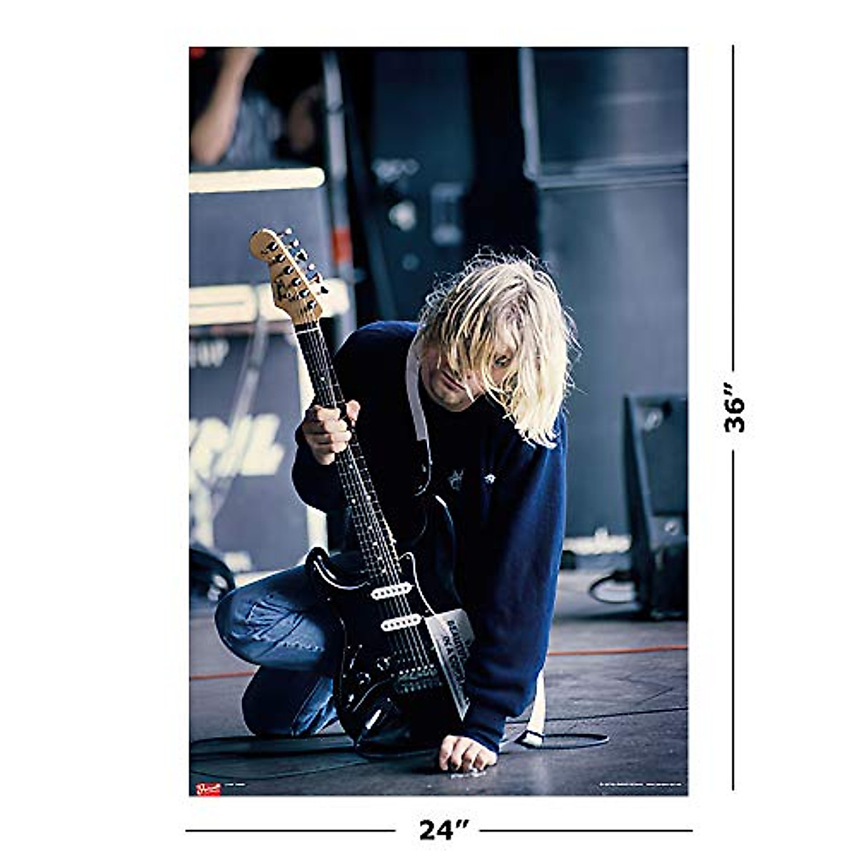 Nirvana - 3 Piece Music Poster Set (Logo/Smiley, Kurt, Krist & Dave, Kurt Live On Stage) (Size: 24" x 36" each)