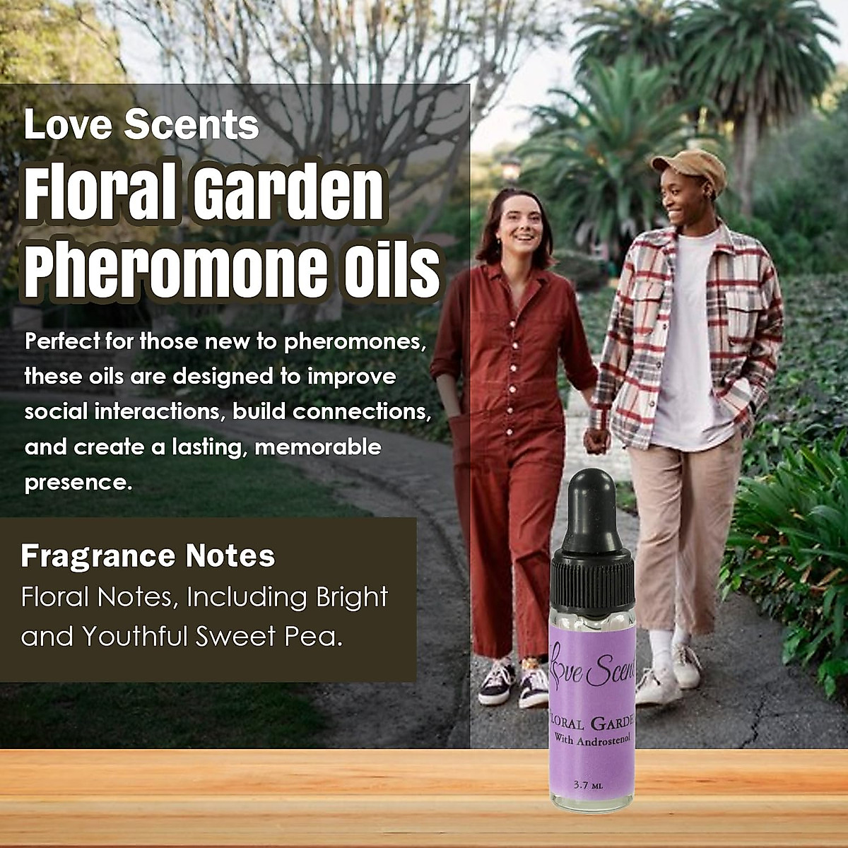 Love Scent Pheromone Oils, Pheromone Oil with AndrosteNOL, Body Oil Perfume for Women and Men, Long-Lasting Fragrance Body Oil (Sweet Cream, 3.7 ml)