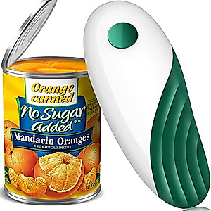 Electric Can Opener, Simple Open Cans with One Touch - Smooth Edge Automatic Kitchen Gadget for Seniors with Arthritis, Food-Safe and Battery Operated Handheld Can Opener Fits All Can Sizes
