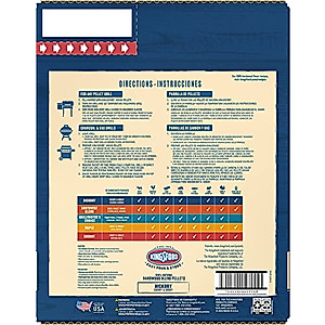 Kingsford 100% Natural Hickory Hardwood Blend Pellets - for All BBQ Grills & Smokers, 18 lbs