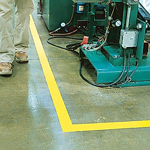 INCOM Manufacturing: PVC Vinyl Safety Aisle/Pipe Marking Conformable Durable Color Coding Abrasion Resistant Tape, 2 inch x 180 ft., Safety Yellow - Ideal for Walls, Floors, Equipment