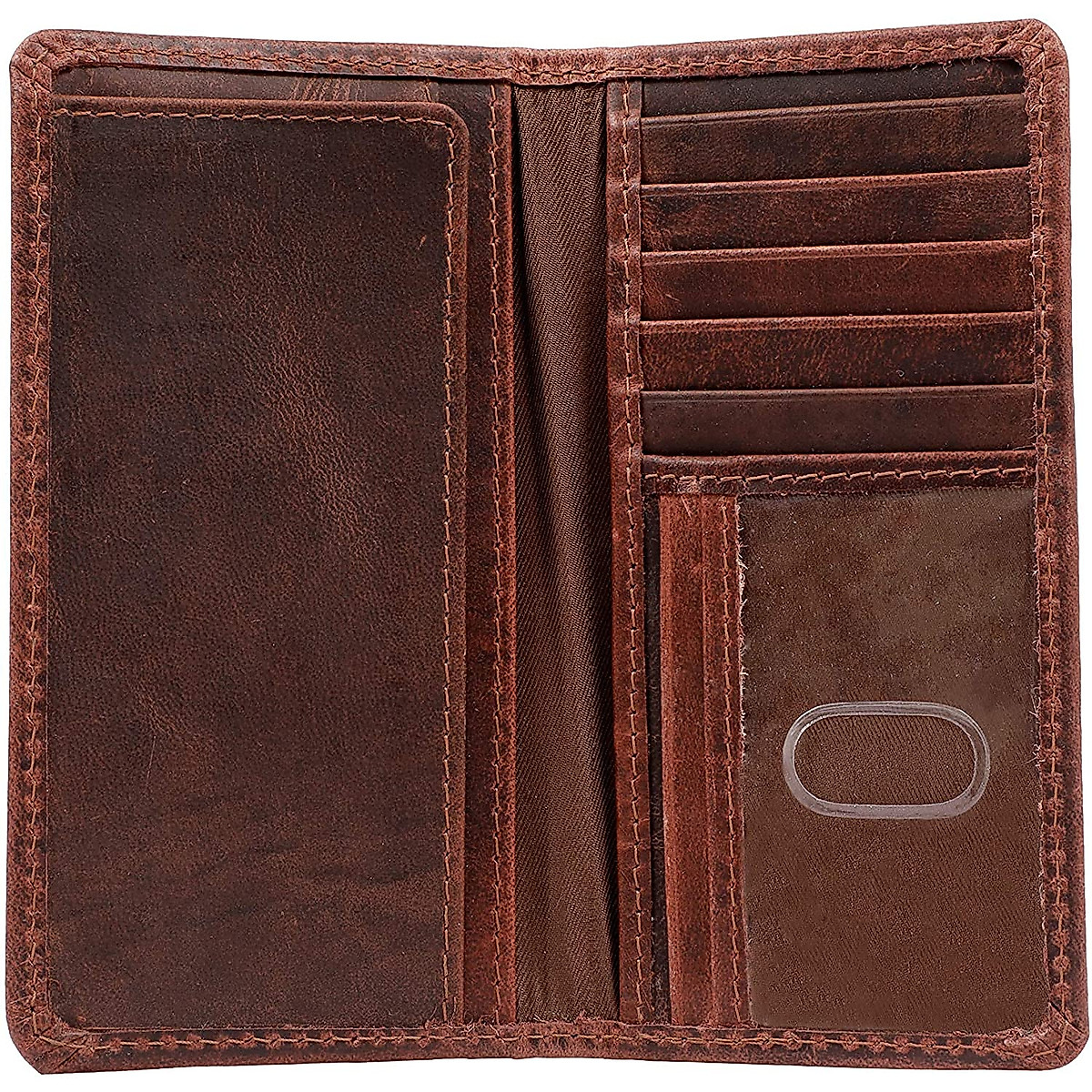 RAW HYD Long Wallets for Men Leather (RFID Blocking), Mens Long Wallet & Checkbook Wallet - Western Wallets for Men