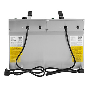 Kratos 29Y-016 Commercial Electric Countertop Fryer, 30 lb. Capacity, 208/240V, 7000W, 2 Baskets