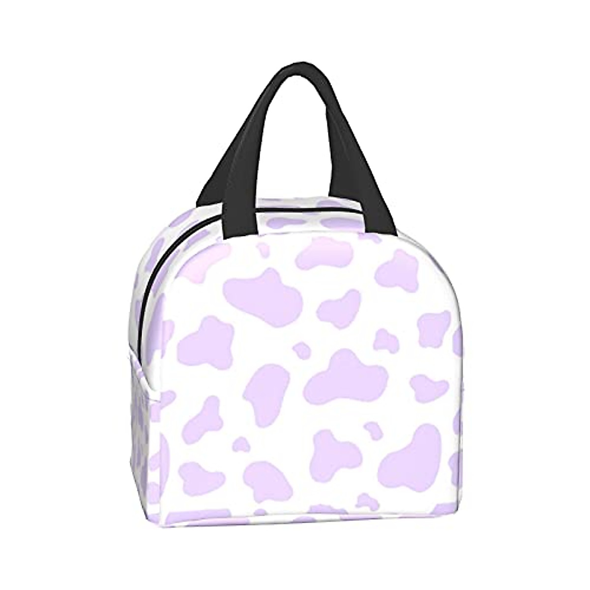 Ucsaxue Purple Cow Lunch Box Reusable Lunch Bag Picnic Insulated Cooler Travel Tote Bags School Container For Teen Boys Girls Lunch Boxes