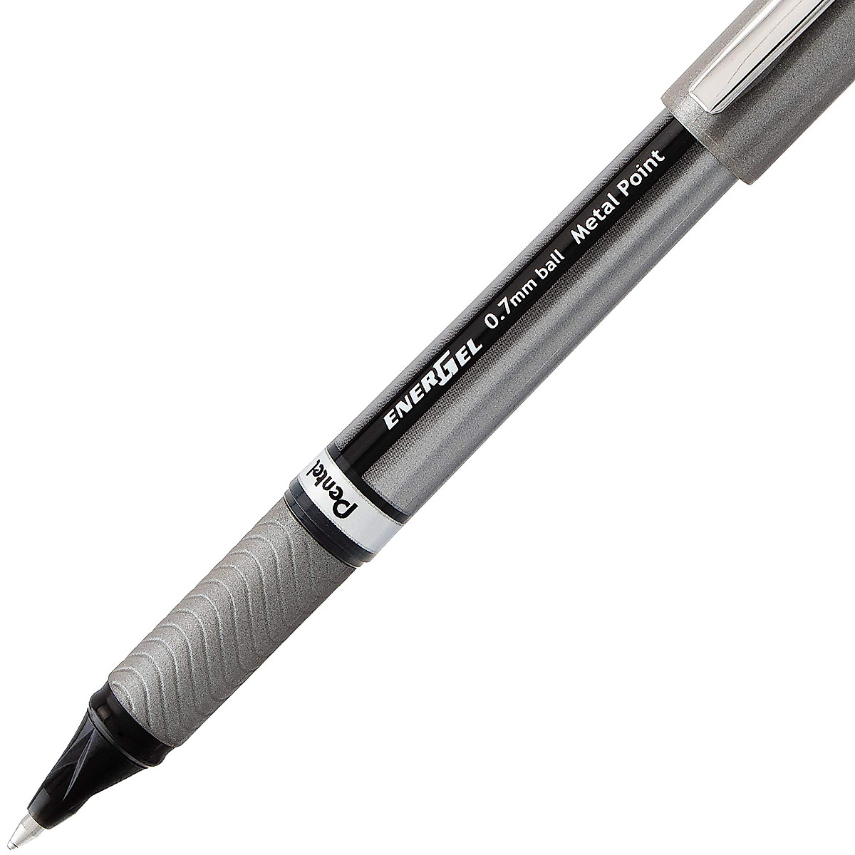 Pentel® EnerGel™ NV Liquid Gel Pens, Medium Point, 0.7 mm, 54% Recycled, Black Ink, Pack Of 12 Pens