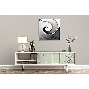 Modern Abstract Wall Art Decor Gray Black and White Artwork Canvas Painting Prints Pictures Home Decor for Living Room Dining Room Bedroom