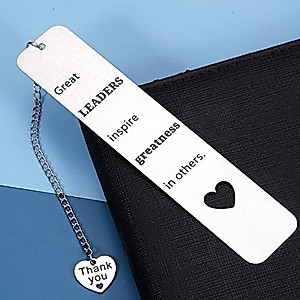 Boss Day Gifts Thank You Gifts for Women Men Leader Appreciation Gift for Boss Male Retirement Going Away Leaving Gifts Ideas for Boss Lady Supervisor Mentor Office Inspirational Christmas Bookmark