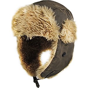 KBW-618 DBR Canvas Solid Aviator Trapper hat Trooper Ear Flaps Ushanka Eskimo Russian Warm Winter Cold…