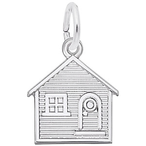 House Charm In Sterling Silver, Charms for Bracelets and Necklaces