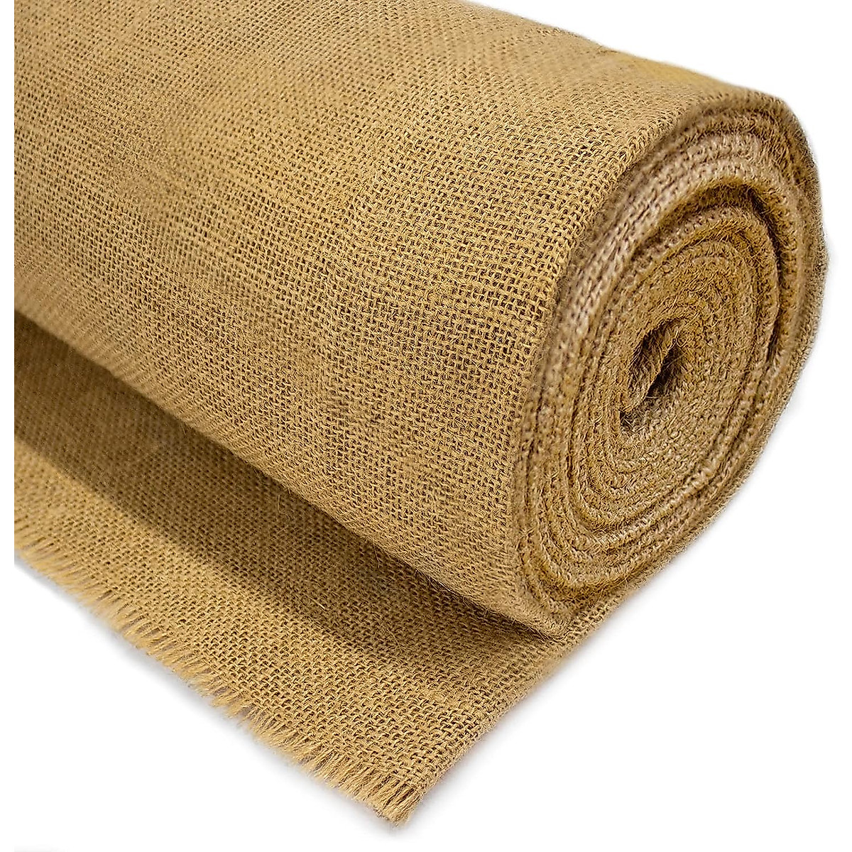Natural Burlap Fabric Roll, 63in X 16.4ft Jute Fabric by The Yard, Tree Trunk Protector Rose Bush Plant Covers Burlap Tree Wraps for Winter, DIY Crafts, Christmas, Home, Wedding Decorations
