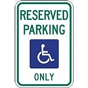 New Metal Sign Aluminum Sign Michigan State Handicap Parking Sign for Outdoor & Indoor 12" x 8"