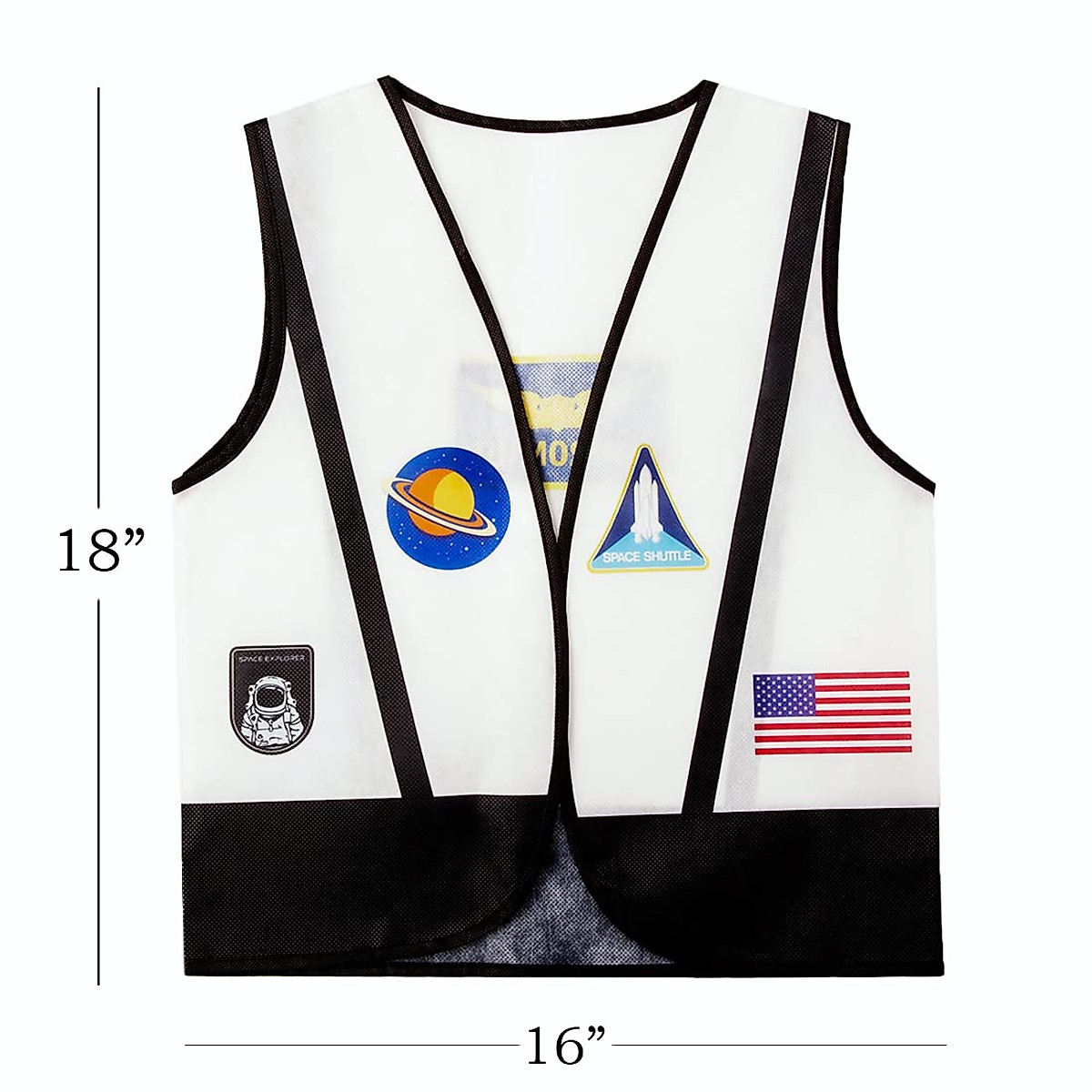 Tigerdoe - Astronaut Costume for Kids - Vests, Helmets, and Astronaut Party Favors - Outer Space Party - NASA Party (Astronaut Vests and Helmets)
