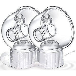 Wearable Breast Pump, S17 Double Hands Free Breast Pump, LCD Display, Low Noise & Painless, 3 Modes & 9 Levels Electric Breast Pump, Memory Function Rechargeable Anti-Backflow 19mm/22mm Flange