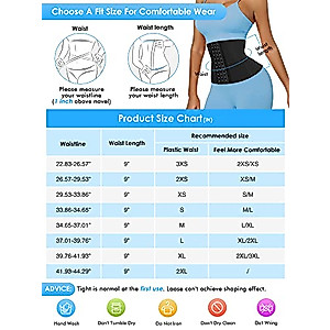 LUXURY-VITA Short Torso Waist Trainer for Women Under Clothes, Waist Cincher Corset Neoprene Sweat Waist Trimmer