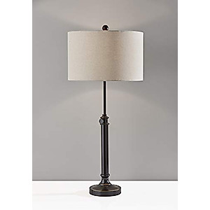 Adesso Home SL1165-26 Table Lamp from Barton Collection 15.00 inches, Bronze